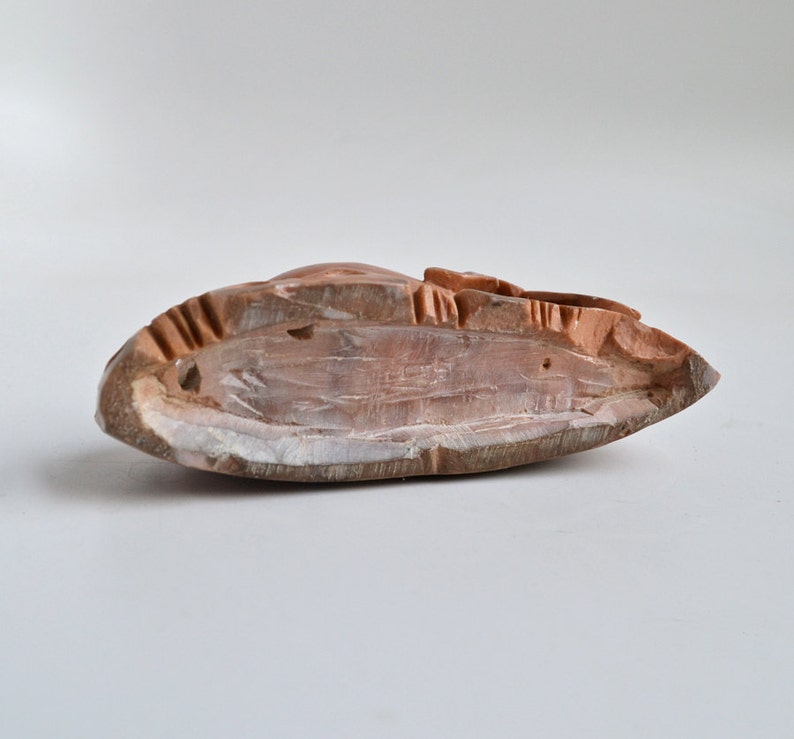 Antique Chinese soap stone ink well brush washer and holder | Etsy