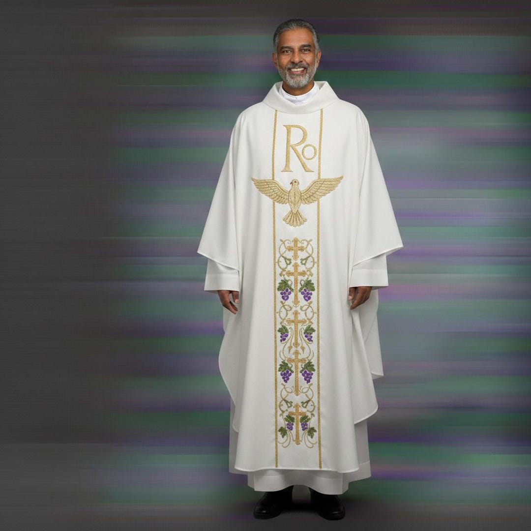 Roman Chasuble Catholic With Embroidery , Traditional Cloth , Custom ...