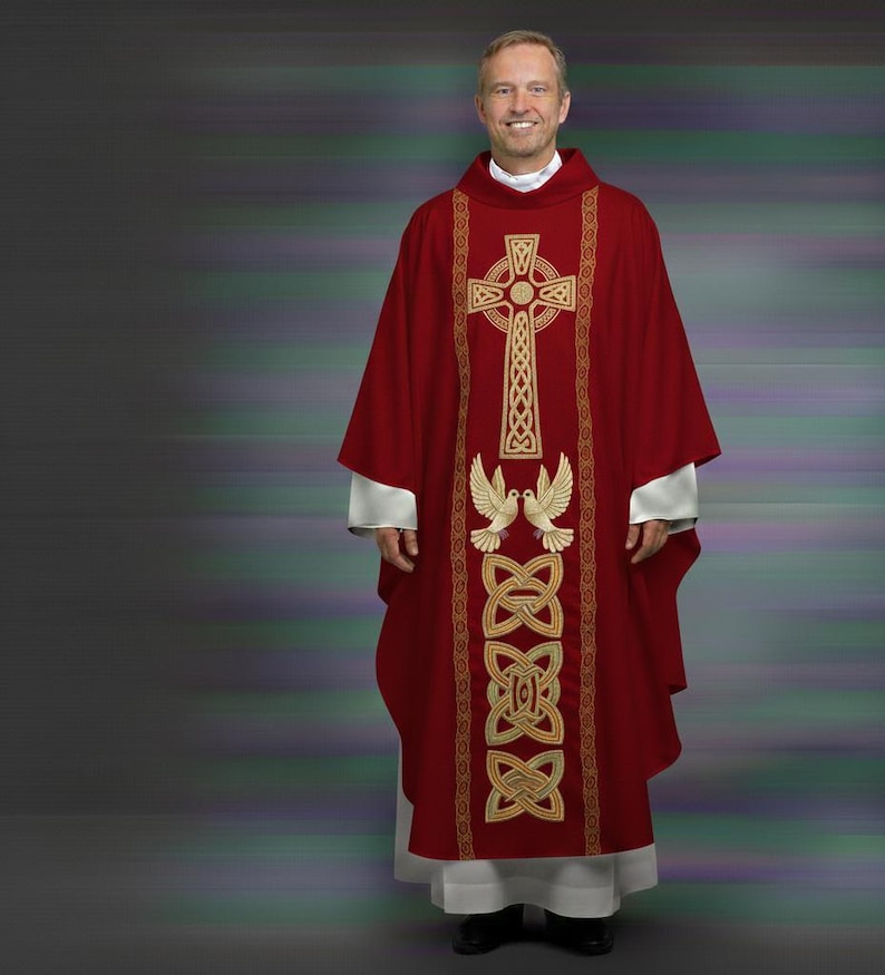 Roman Chasuble Catholic With Embroidery , Traditional Cloth , Custom ...