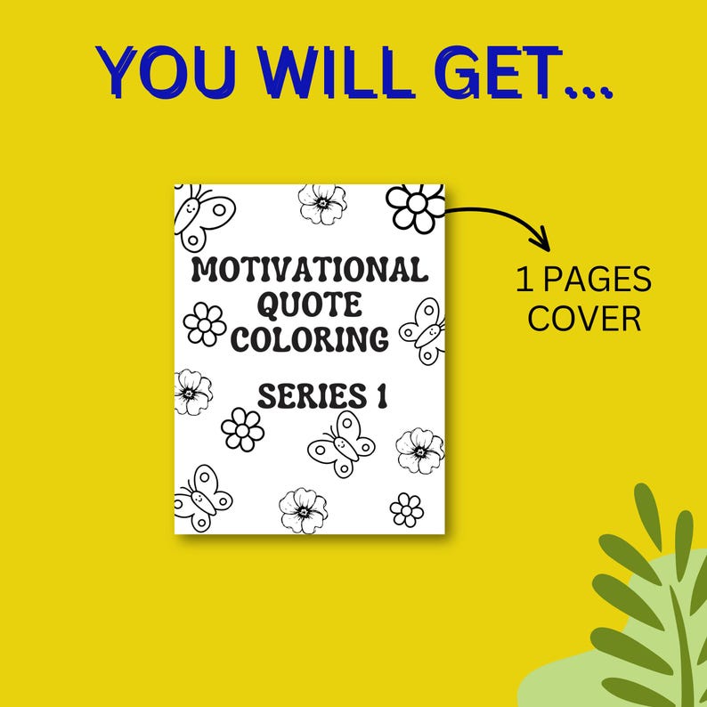 50 Motivational Quote Coloring Pages Bundle Printable PDF, Adult ...