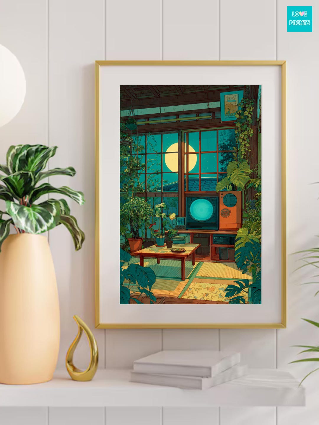 Lo-fi House Plant Art Print – Japanese Wall Decor - Etsy