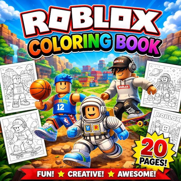 Roblox Activities Book - Etsy UK