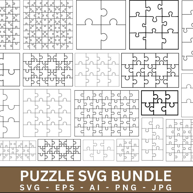 Puzzle Piece Templates - Etsy