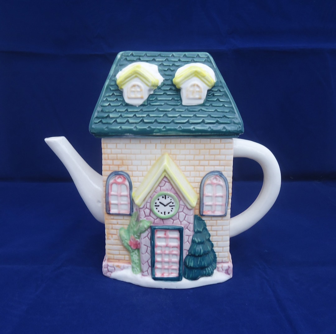 Ceramic House Tea Pot, Collectable House Tea Pot, Tea Pot Large ...