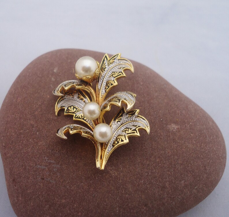 Damascene Brooch Spanish Damascene Brooch/pin Damascene - Etsy