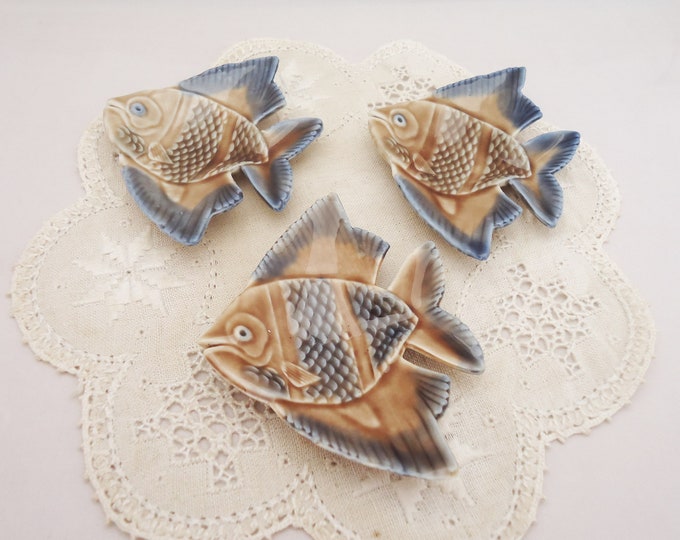 Vintage Pair of Vintage Collectible 1960s Wade Little Angel Fish ...
