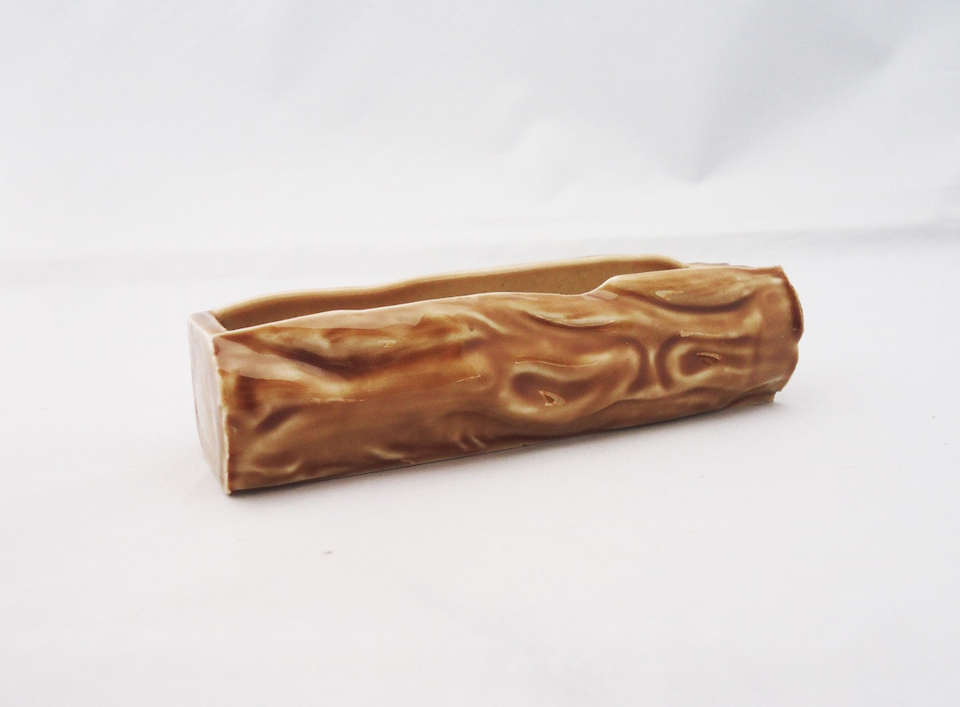 Wade Brown Posy Log Rectangular Posy Log Wade Porcelain - Etsy