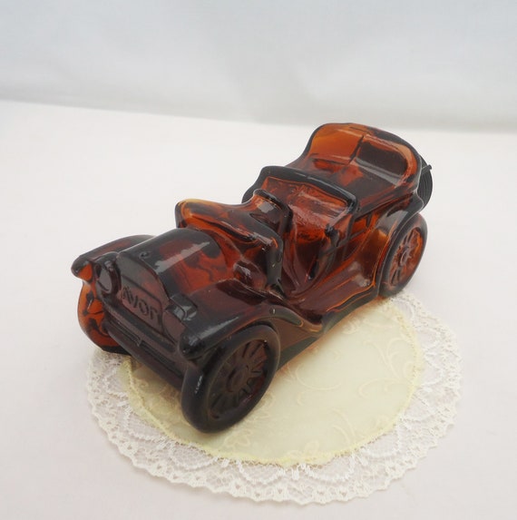 Vintage Avon Car Perfume Bottle, Amber Glass Perfume … - Gem