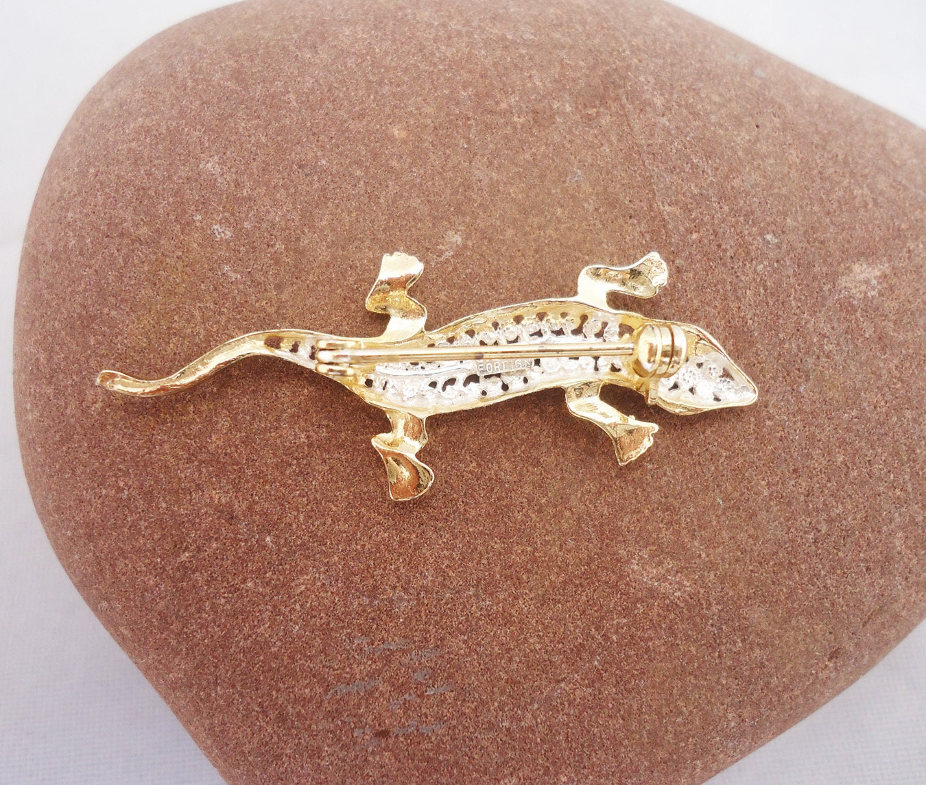 Sterling Silver Lizard Brooch Filigree Sterling Silver Lizard - Etsy