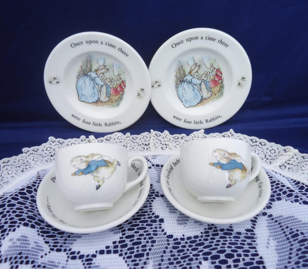 Peter Rabbit Children's Tea Set by Wedgwood, Collectible Peter Rabbit ...
