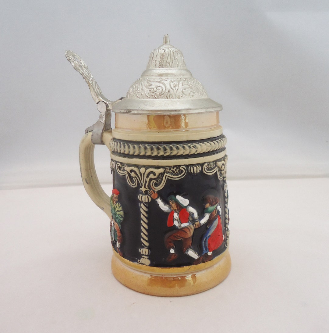 Vintage German Beer Stein: Collectible Rustic Mug - Etsy