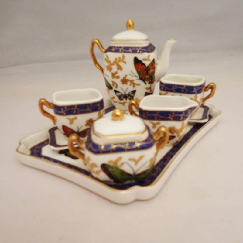 Miniature Tea Set - Etsy Canada
