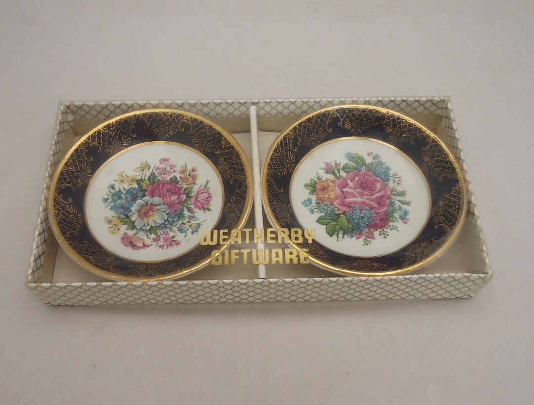 Weatherby Trinket Dishes,pair of Hanley Royal Falcon Ware Trinket ...