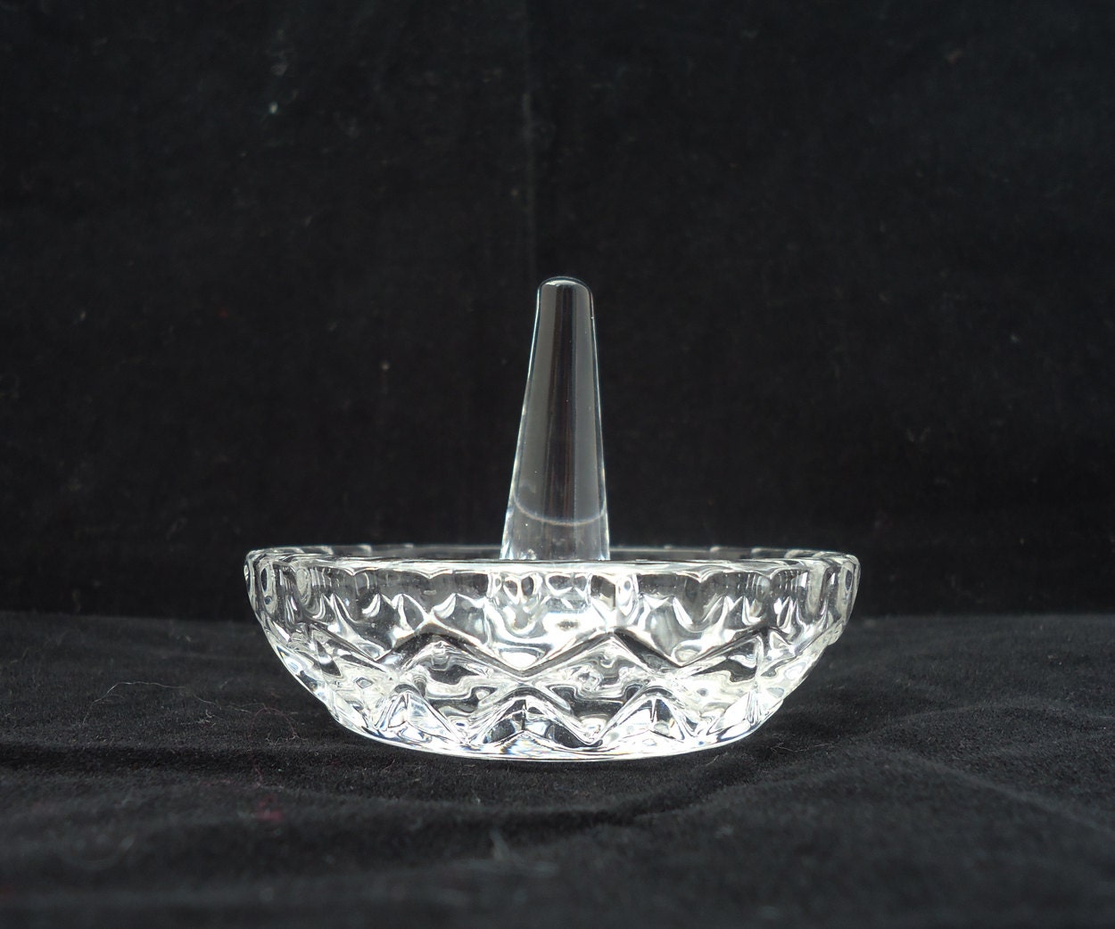 Zajecar Crystal Ring Holder, Made in Yugoslavia, Crystal Ring Holder ...