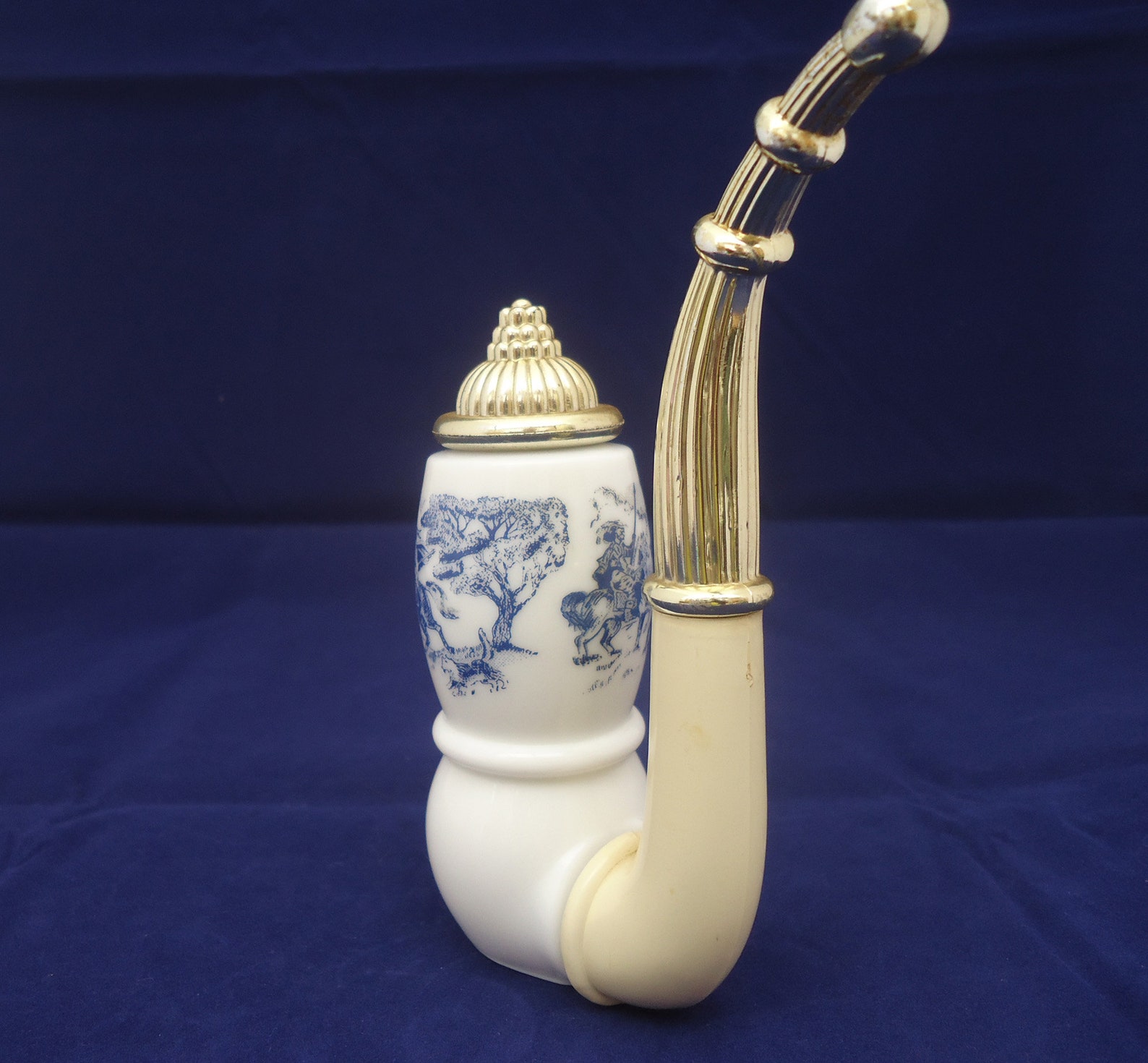 Avon Pipe Perfume Bottle Avon Milk Glass Perfume Decanter - Etsy UK