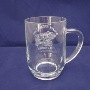 Clear Glass Beer Mug Dorset Steam Fair Blandford Clear Glass - Etsy UK