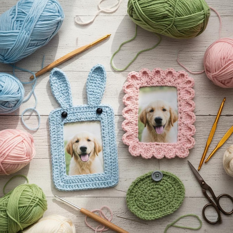 Crochet Photo Frame - Etsy