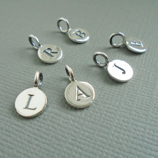 Initial Charm - Etsy
