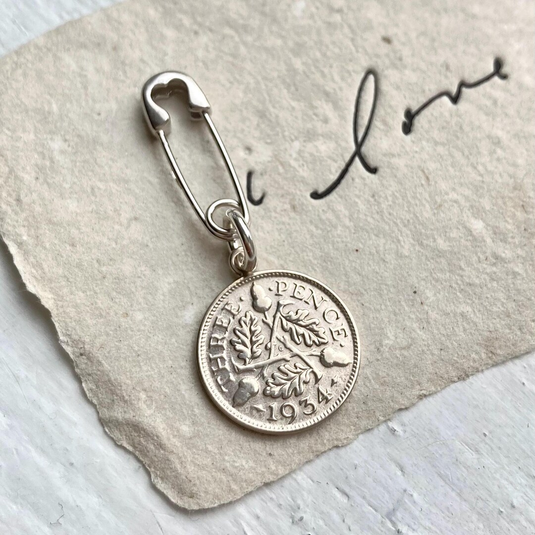 Christening Gift, Baptism Gift, Traditional Silver Charm With Lucky ...