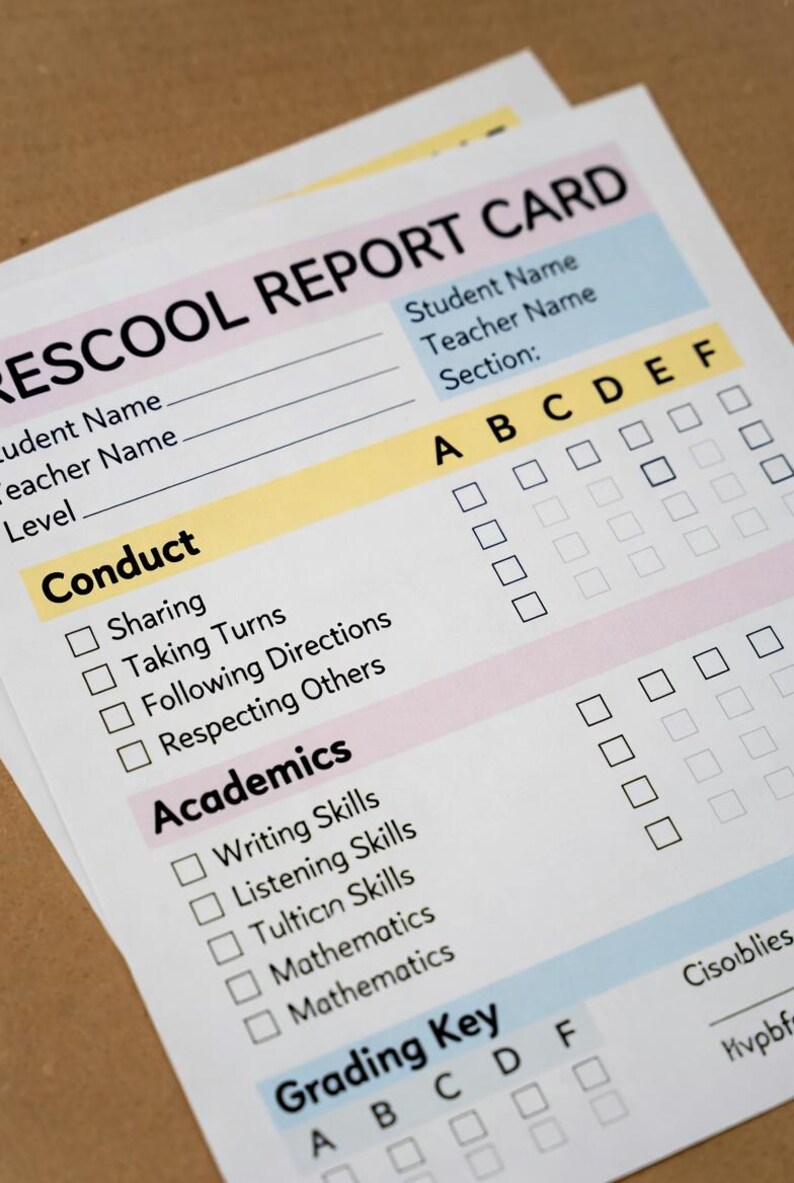 Student Report Card Template – Editable PDF for Teachers, Printable ...