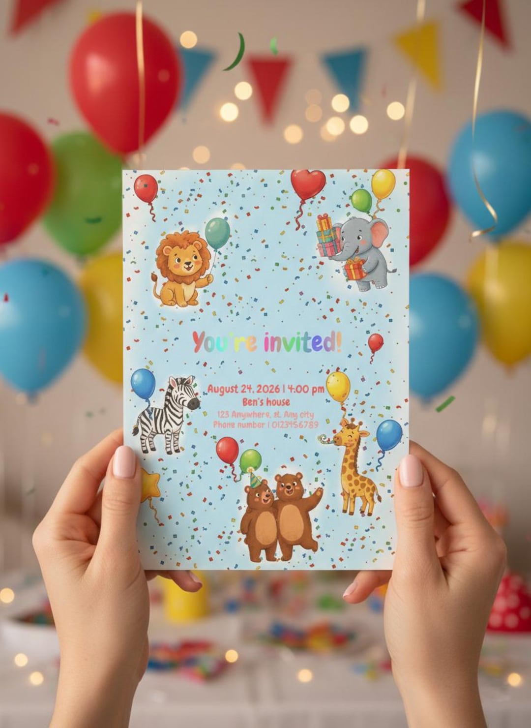 Editable Birthday Card Template | Canva Birthday Card | Instant ...