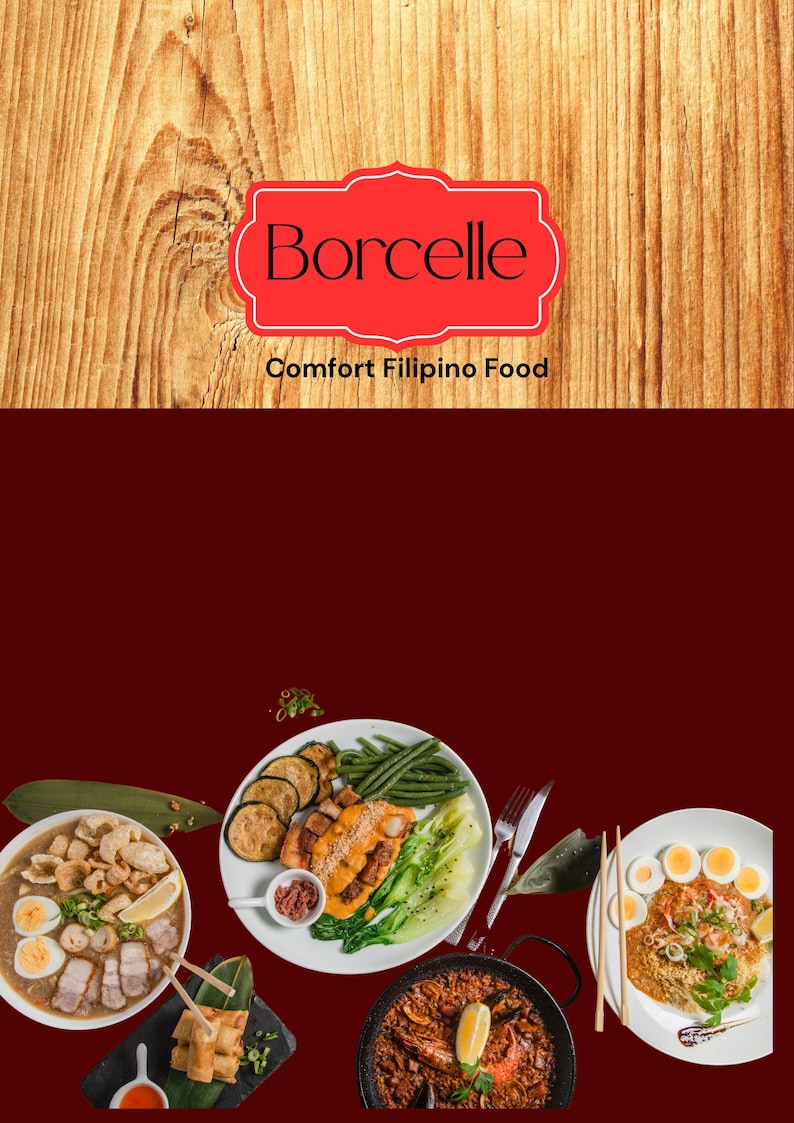 Filipino Restaurant Menu Template | Editable Canva Design (digital ...