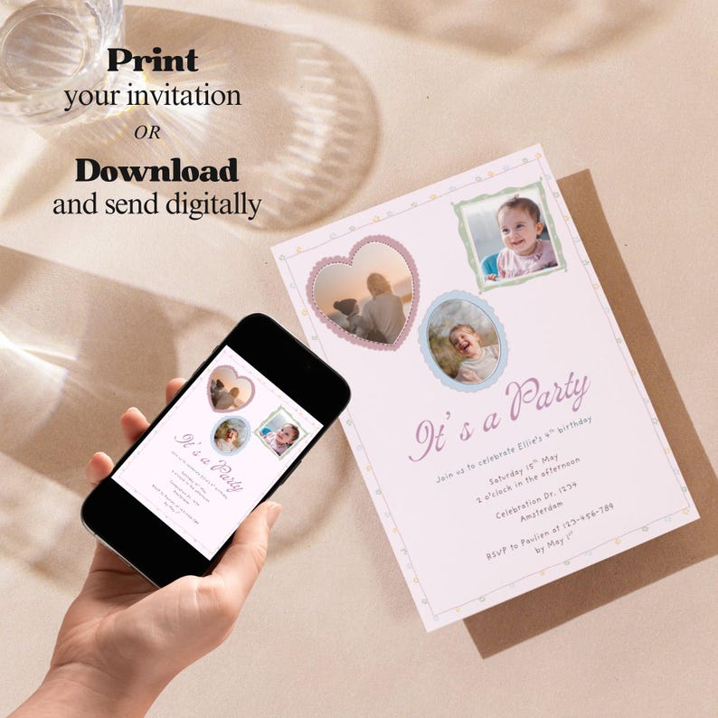 Dinner Party Invitation | Editable Canva Template | Easy Printable ...