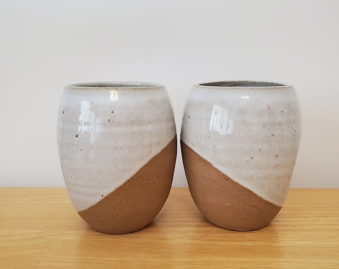 Large Indent Ceramic Mug/thumbprint Tumblers/minimalist Tea - Etsy