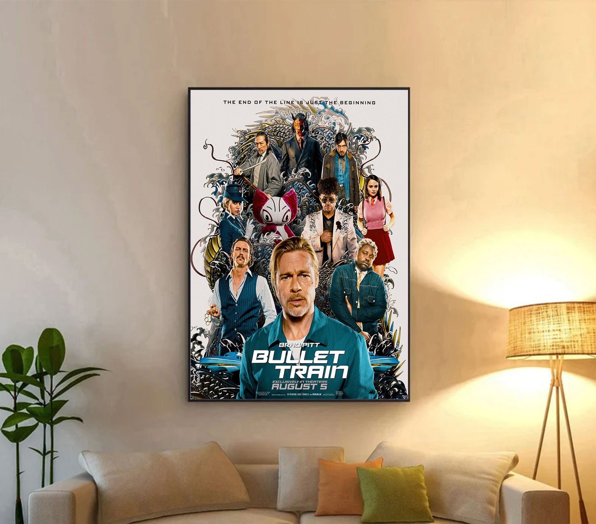 2022 Bullet Train Movie Poster, House Warming Gifts, BULLET TRAIN 2022 ...