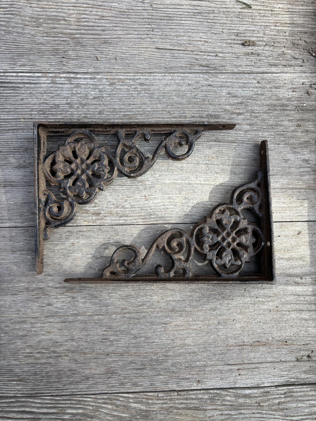 Cast Iron Bookshelf Brackets - Etsy