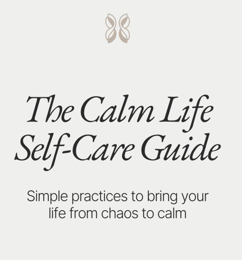The Calm Life Self-care Guide - Etsy