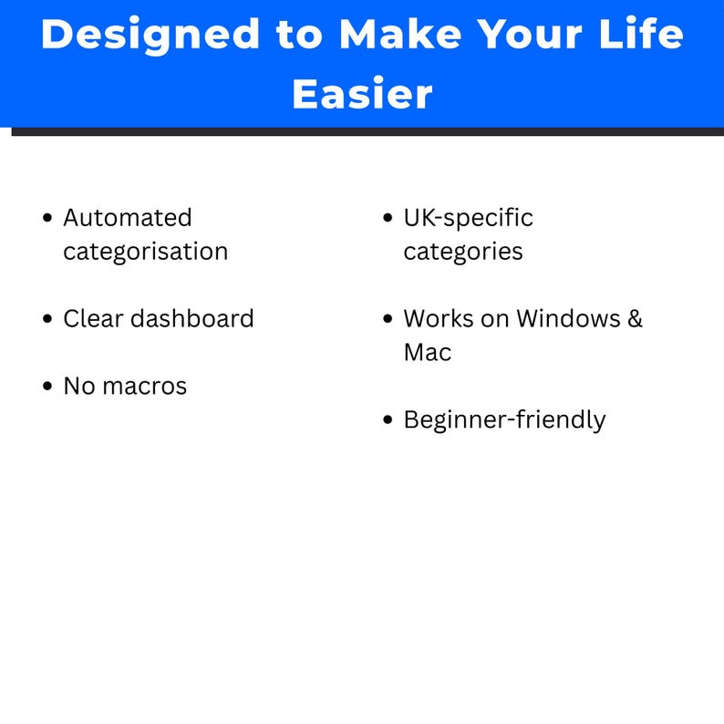 UK Budget Planner Excel Template • Automated CSV Import • Monthly ...
