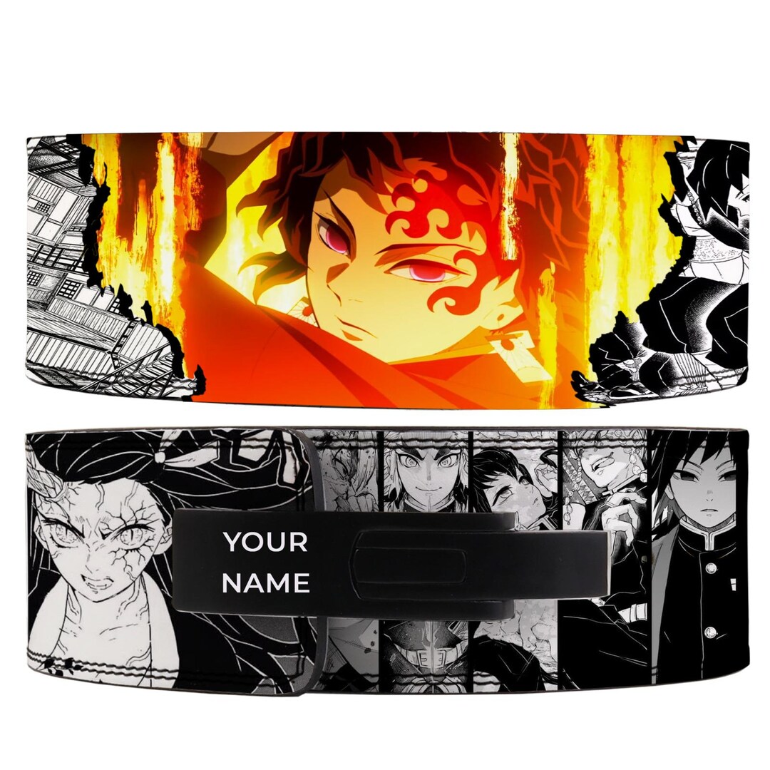 Demon Slayer Anime Lever Belt: 4" Heavy Duty Power Lifting Gym Belt - Etsy