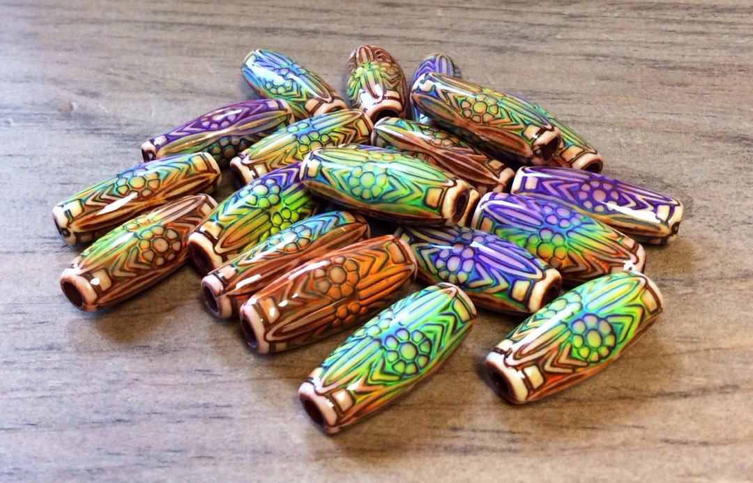 Mood Bead Mirage Bead Polymer Clay Bead Heat Sensitive DAISY RAY 25mm X ...