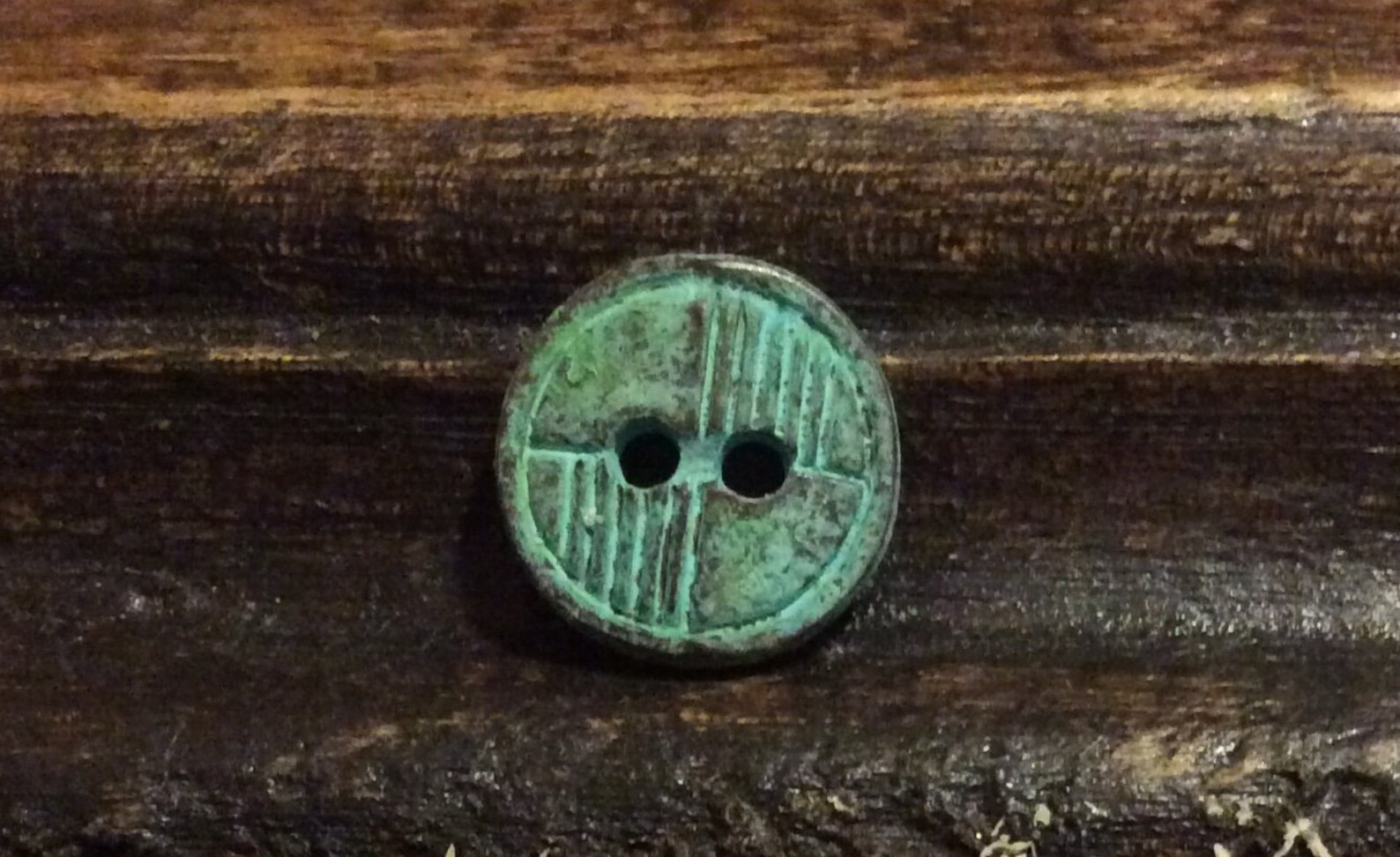Mykonos Greek Casting Deco Button Clasp 14mm Green Patina Qty 2 - Etsy