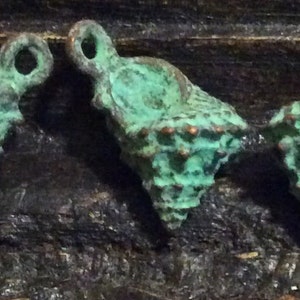 Mykonos Greek Casting Tectured Conch Shell Charm 19mm X 12mm Qty 1 - Etsy