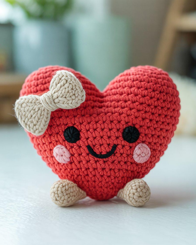 Cute Jellycat Heart Crochet Pattern PDF | Easy Valentine Amigurumi ...