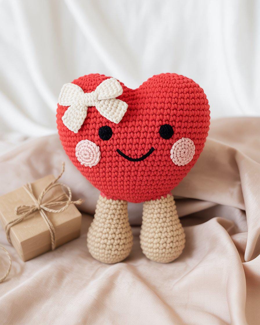 Cute Jellycat Heart Crochet Pattern PDF | Easy Valentine Amigurumi ...