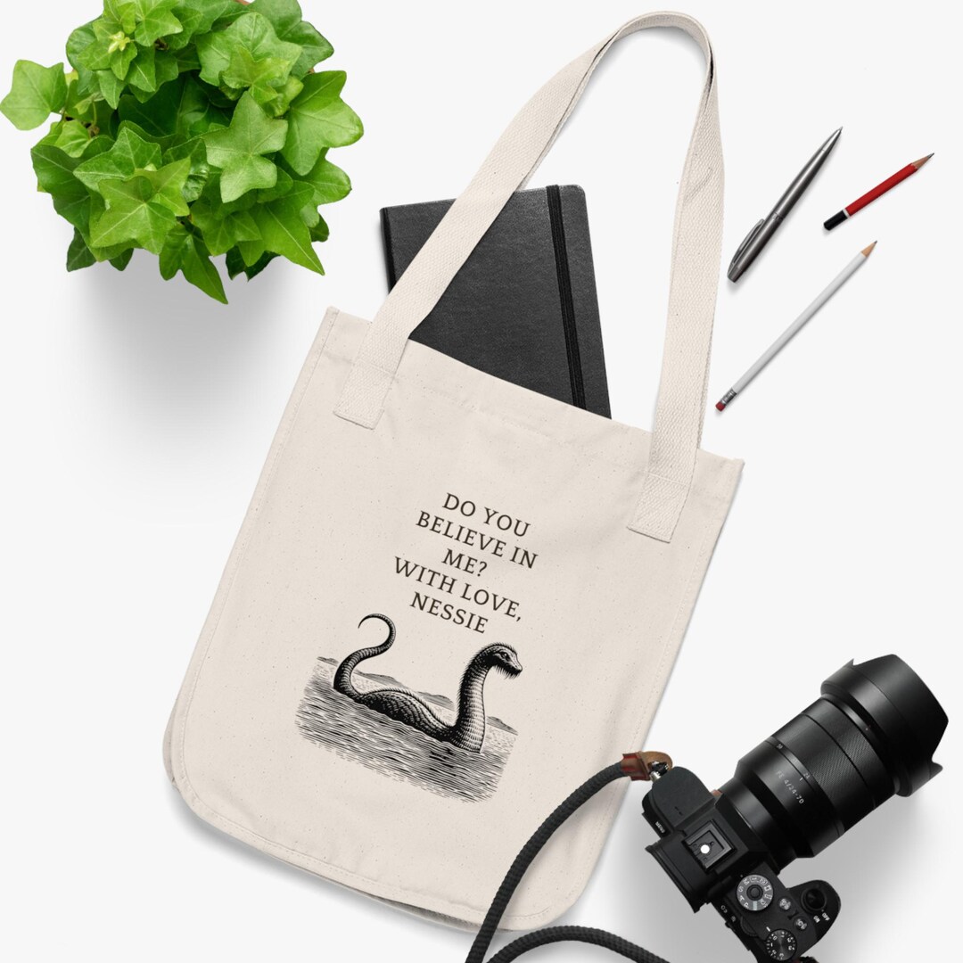 Do You Believe in Me? Nessie Illustration Tote Bag | Whimsical Loch ...