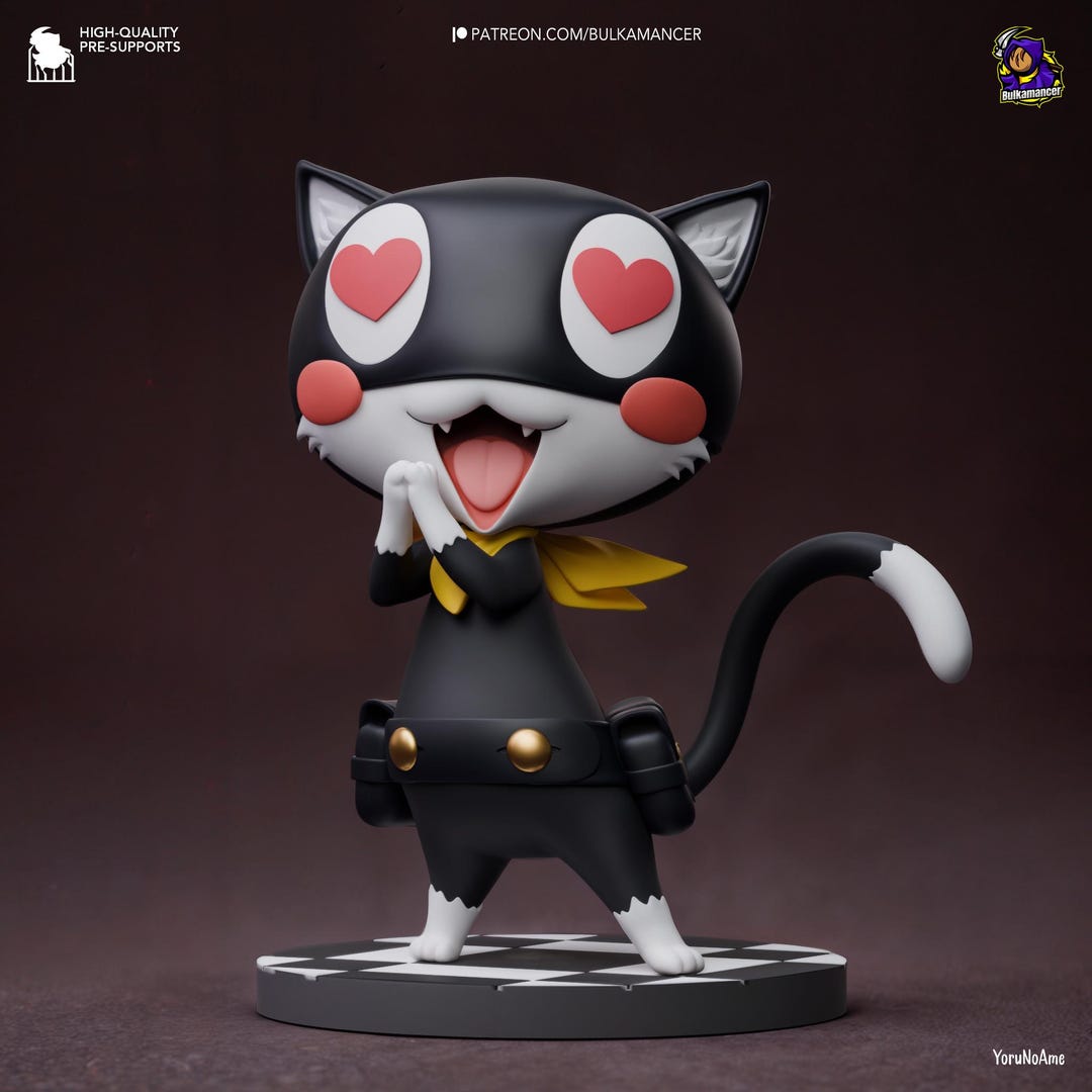 Chibi Morgana | Persona 5 | Painted & Unpainted | Anime Figurine ...