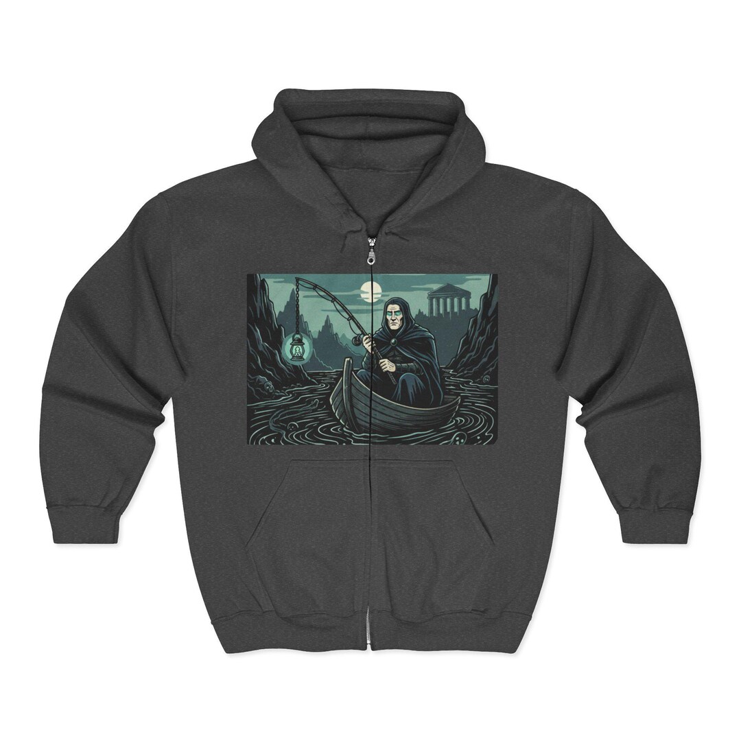 Grim Reaper Ferryman Hades Quote Hoodie | Full Zip Sweatshirt - Etsy
