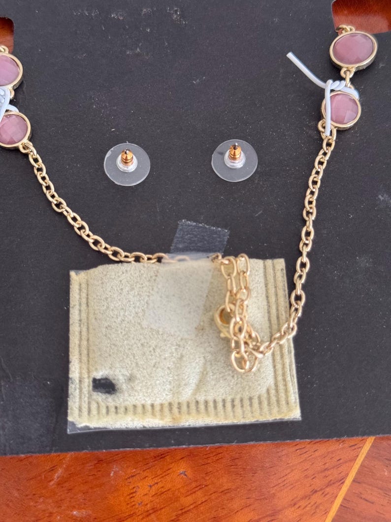 Vintage 1980s Napier Lavender Rivoli Jewellery Set - Etsy