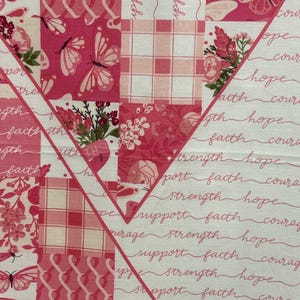 Hope in Bloom Riley Blake Fabric Quilt Panel - 100% Cotton Cancer ...