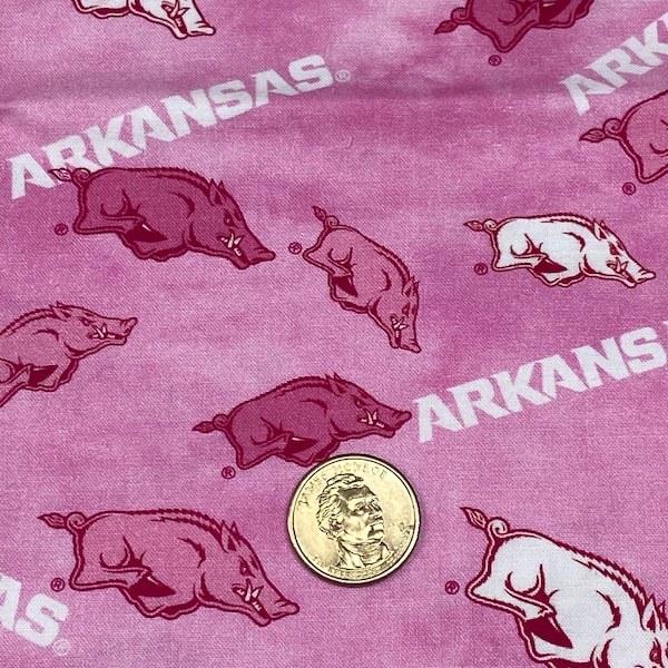 Arkansas Razorback Sewing Fabric - Etsy