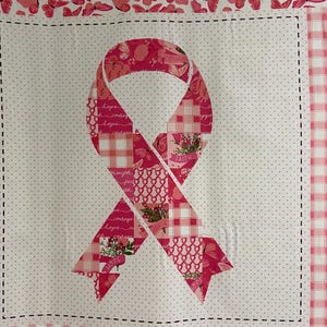 Hope in Bloom Riley Blake Fabric Quilt Panel - 100% Cotton Cancer ...