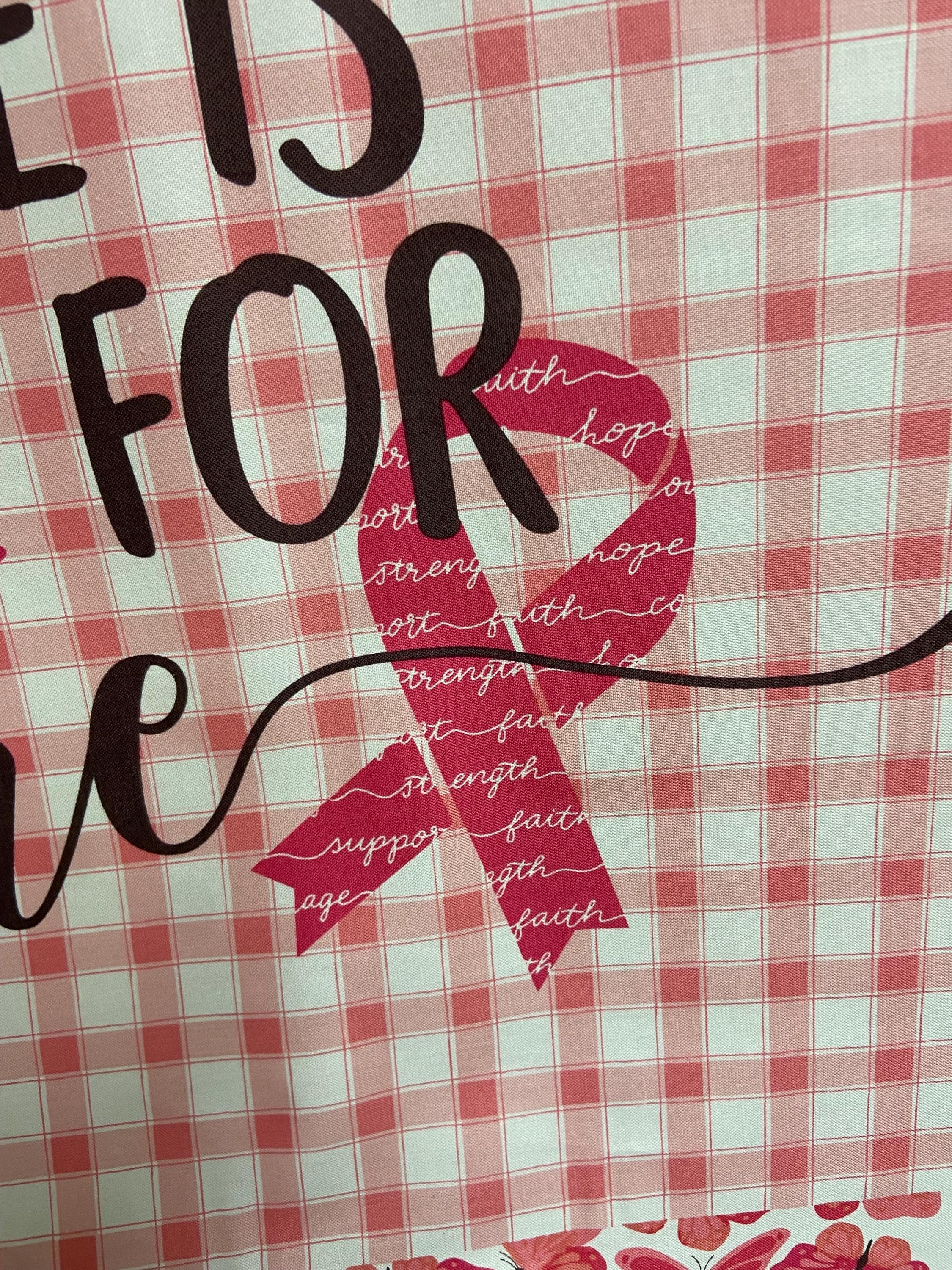 Hope in Bloom Riley Blake Fabric Quilt Panel - 100% Cotton Cancer ...