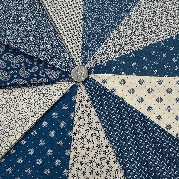 Dark Blue Fat Quarters - Etsy