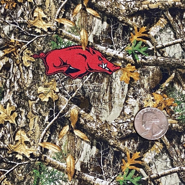 Arkansas Razorback Cotton Fabric - Etsy
