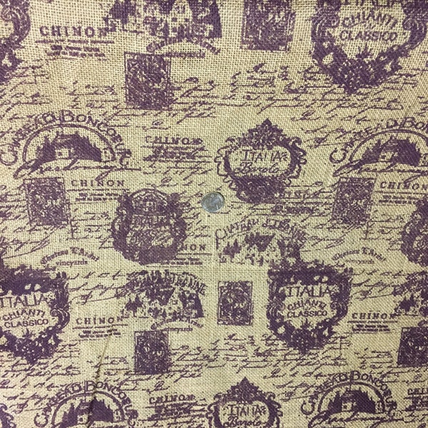 Printed Burlap Fabric - Etsy