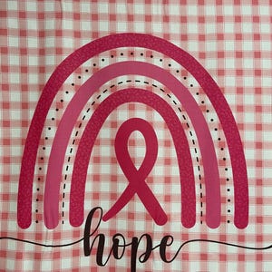 Hope in Bloom Riley Blake Fabric Quilt Panel - 100% Cotton Cancer ...